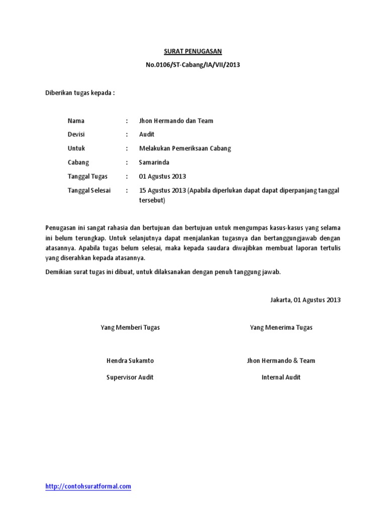 Contoh Surat Disposisi Terbaru | PDF