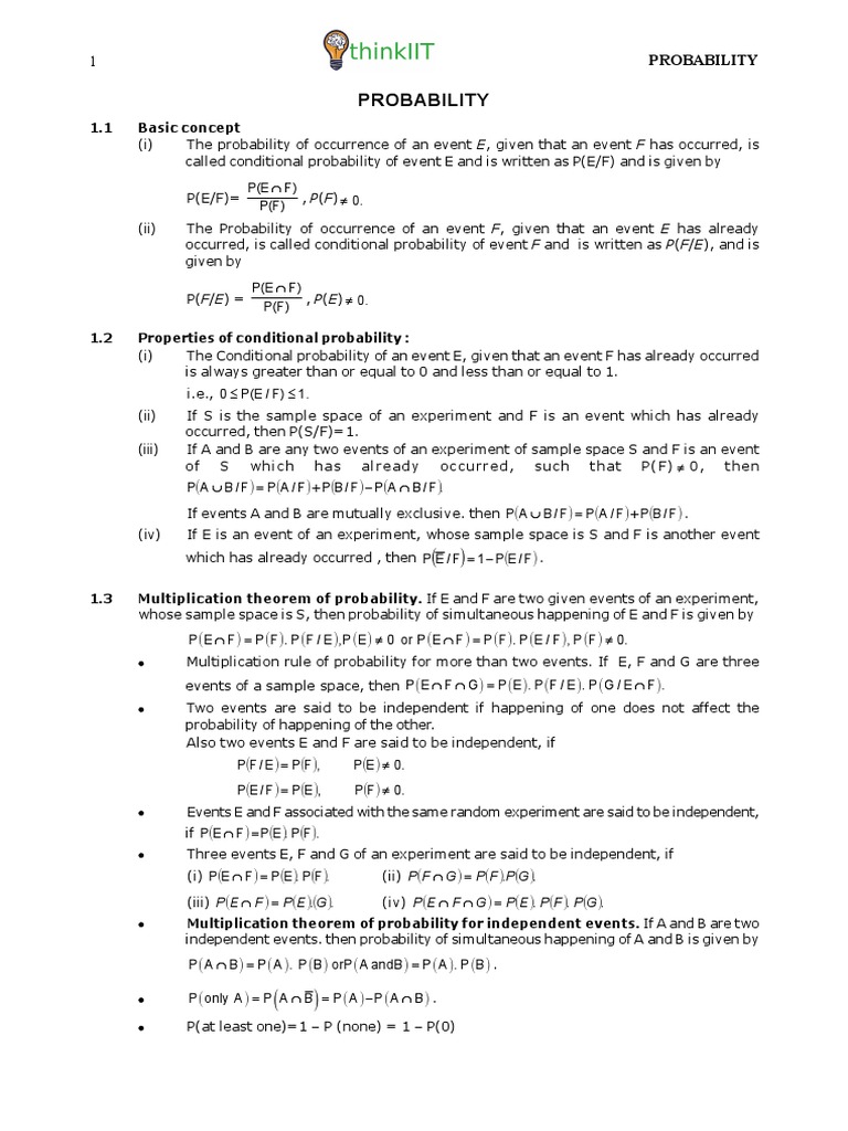13 Probability | PDF | Randomness | Probability