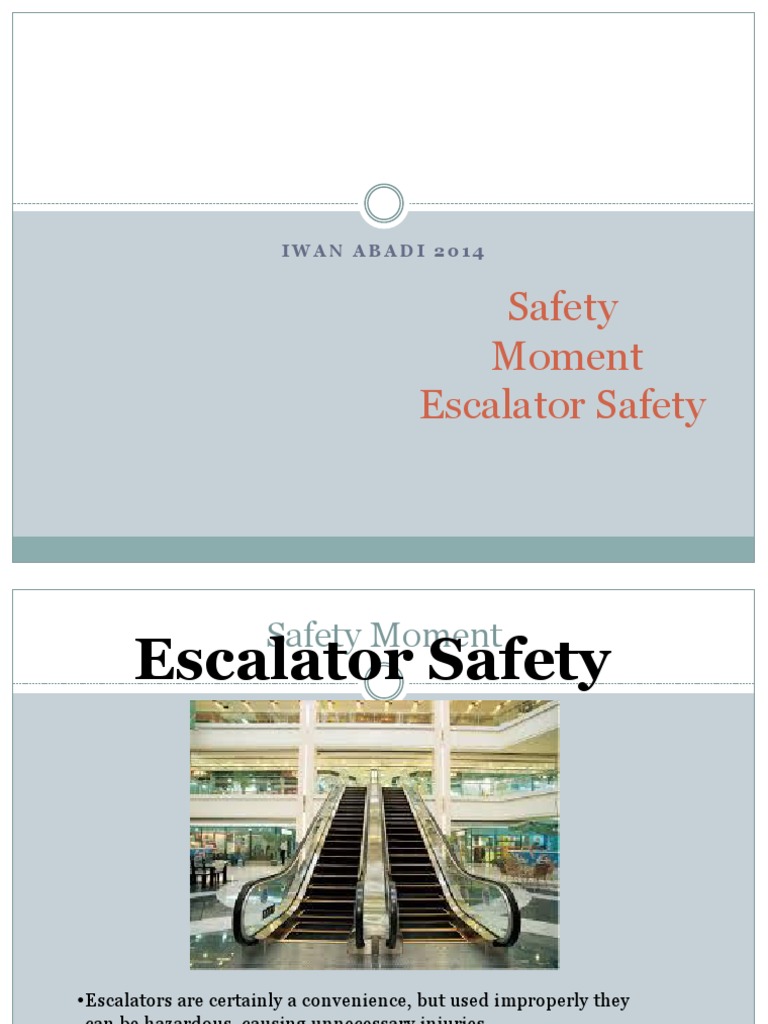 Escalator Safety | PDF | Escalator | Elevator