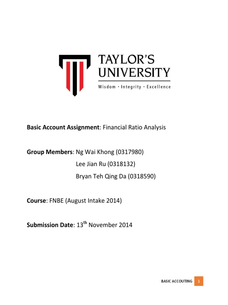 Basic Account Assignment | PDF | Revenue | Working Capital