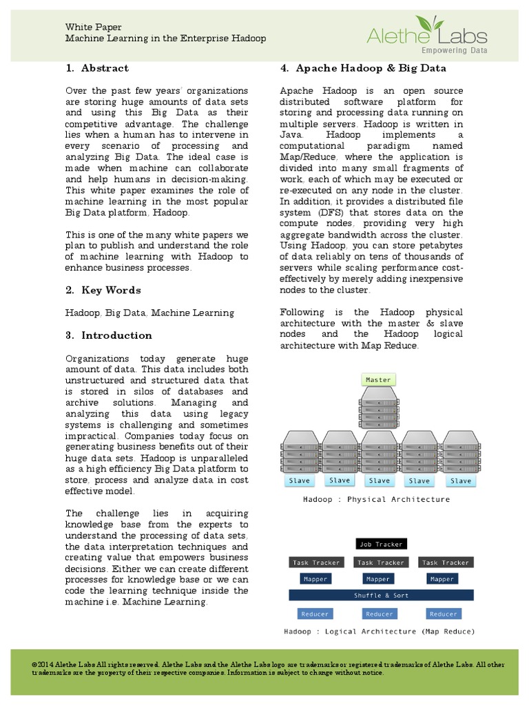 WP Machine Learn Hadoop | PDF | Apache Hadoop | Big Data