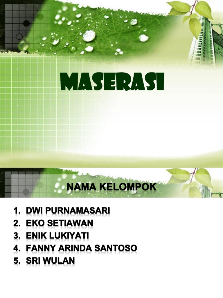 Teknik dan Metode Maserasi Efektif | PDF | Sains & Matematika