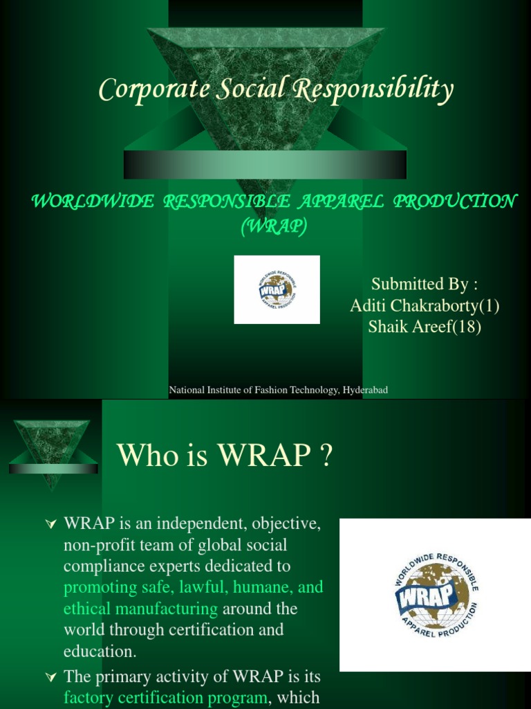 Corporate Social Responsibility: Worldwide Responsible Apparel ...
