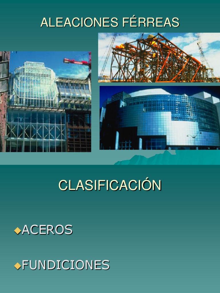 Aleaciones Ferreas | PDF | Acero inoxidable | Hierro