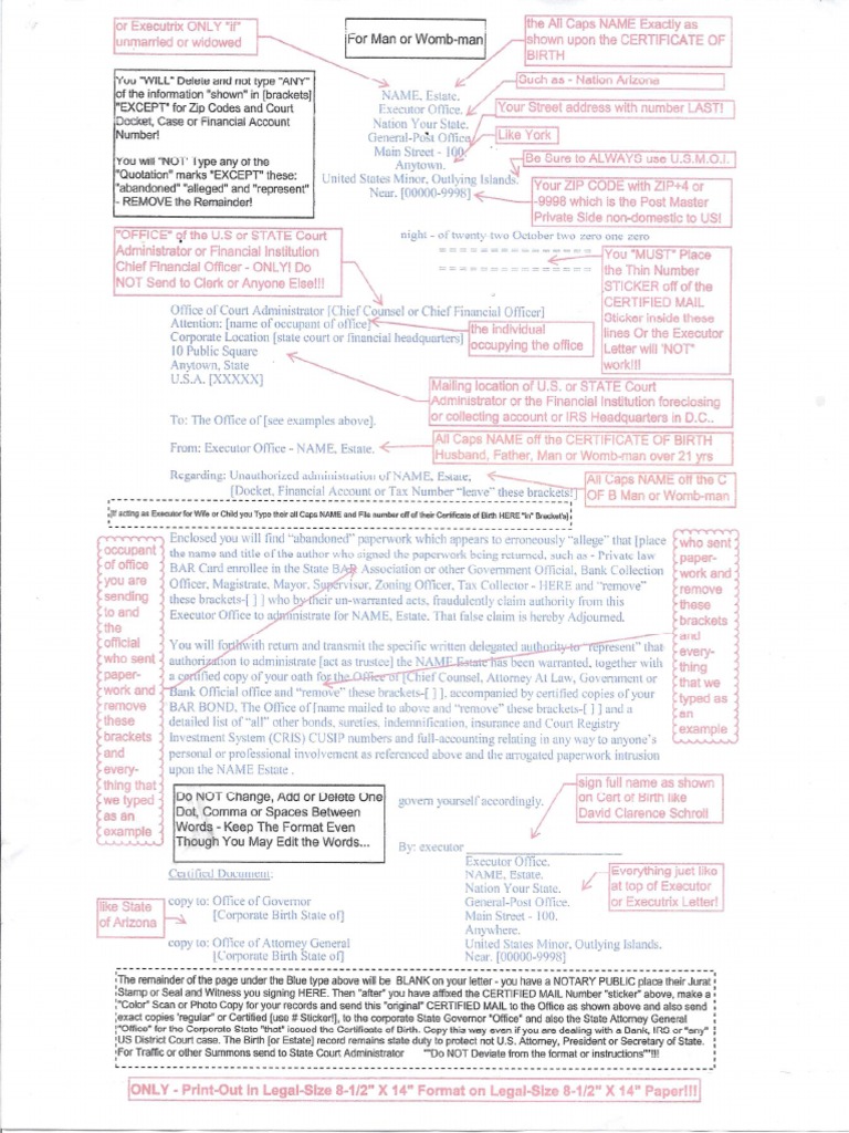 Executor Letter Diagram | PDF | Legal Concepts