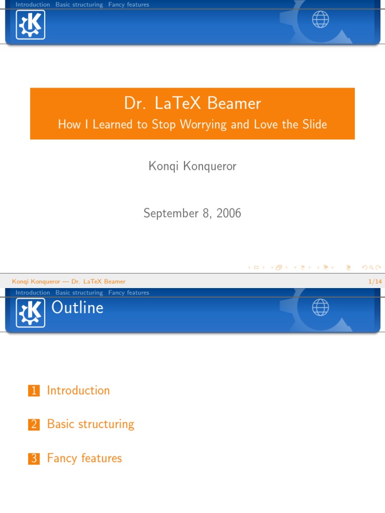 Dr. Latex Beamer: How I Learned To Stop Worrying and Love The Slide ...