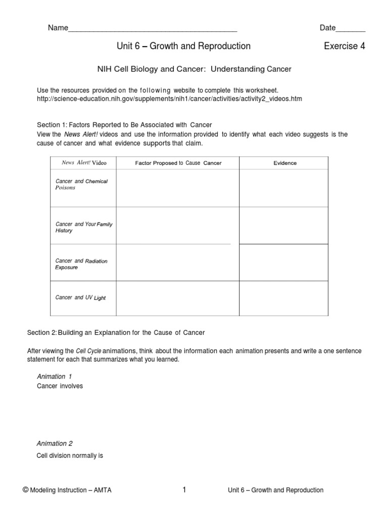 10 Growth Reproduction Exercise 4 | PDF | Science & Mathematics