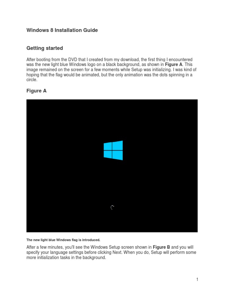 Windows 8 Installation Step-by-Step Guide | PDF | Windows 8 ...