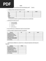 BANK SERVICES Questionnaire | PDF | Online Banking | Banks & Banking