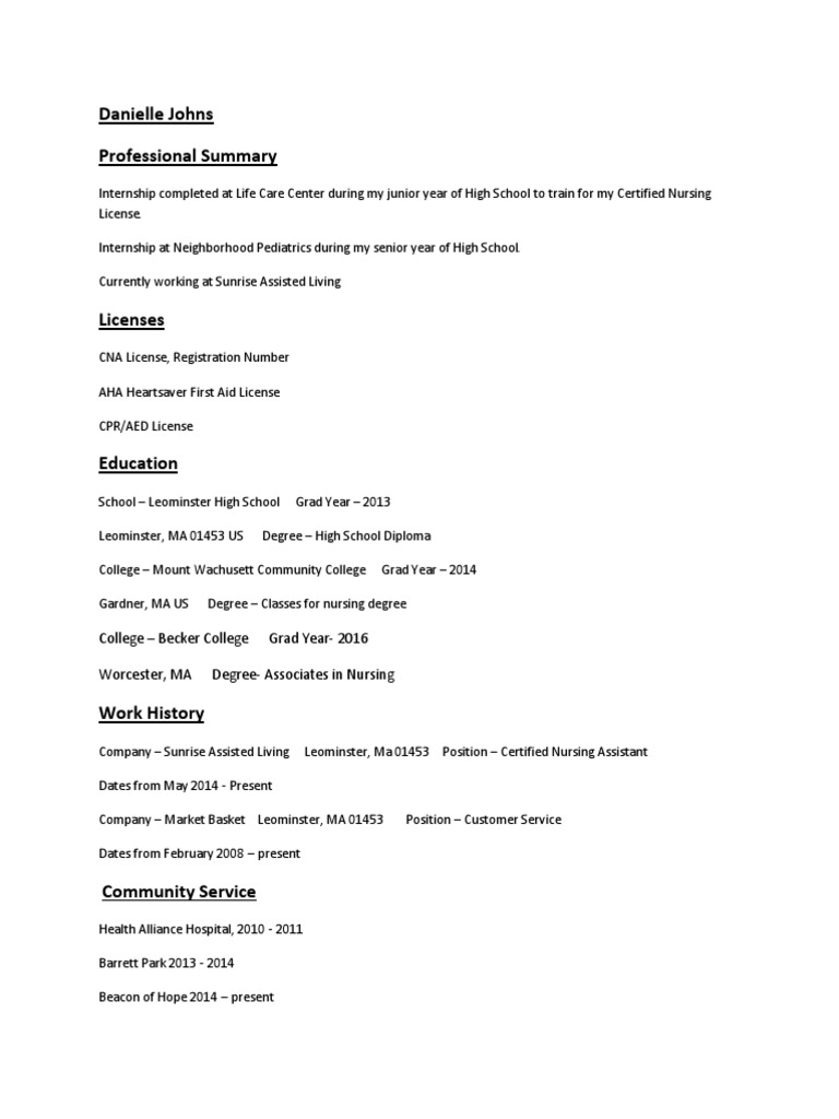 Danielle Resume | PDF | Self-Improvement