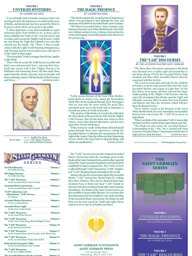 SaintGermainSeries Pamphlet | PDF | Ascended Master | Conceptions Of God