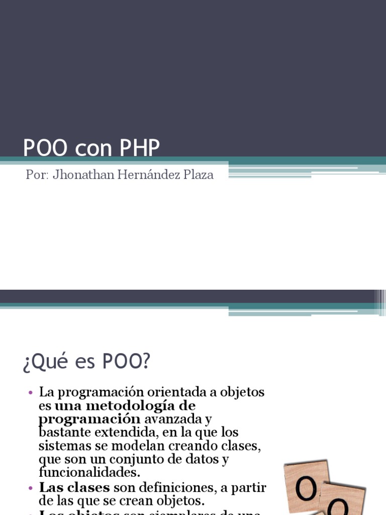 Tema 02 Poo Con Php Descargar Gratis Pdf Programación Orientada A Objetos Herencia