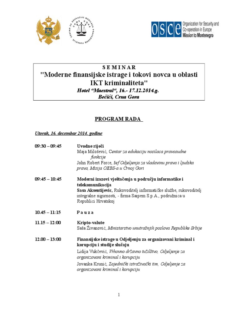 Cybercrime Training 16-17 Dec 2014 OSCE Saša Aksentijević, PHD | PDF ... Cybercrime Training 16-17 Dec 2014 OSCE Saša Aksentijević, PHD | PDF ...