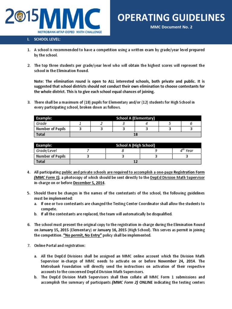 MMC Document 2 | PDF | Secondary School | Test (Assessment)