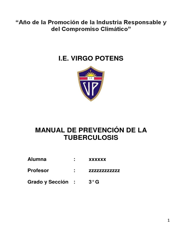Folleto - Prevención de La Tuberculosis | PDF | Tuberculosis | Vacunas