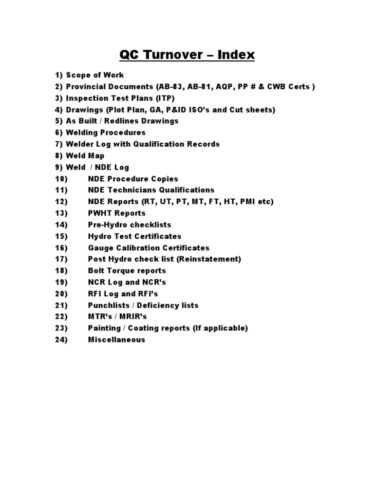 Turnover Index For Piping (Alberta) | PDF