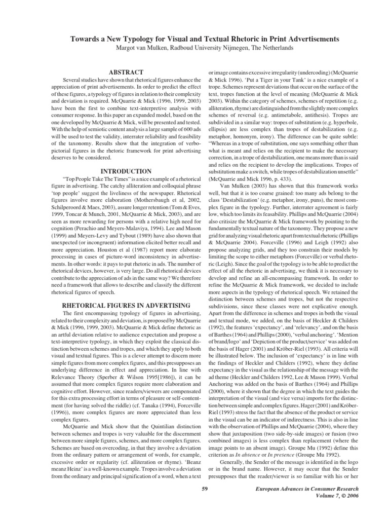 Typology of Text Image Relation | PDF | Rhetoric | Advertising
