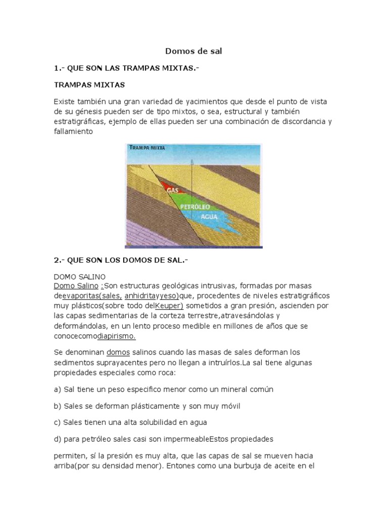 Todo Sobre Domos de Sal | PDF | Geología | Petrología