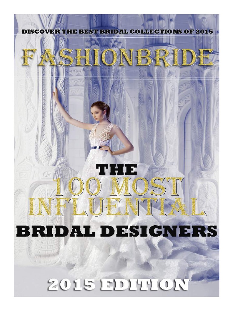 Top 100 Most Influential Bridal Designers | PDF | Bride | Fashion