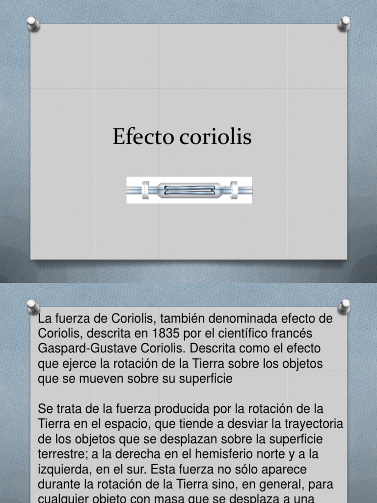 Efecto Coriolis | PDF | Olas | Movimiento (física)