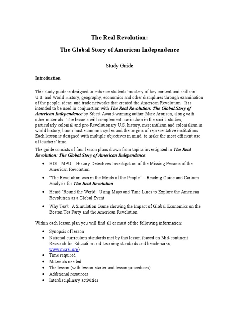 The Real Revolution | PDF | Biography | American Revolution