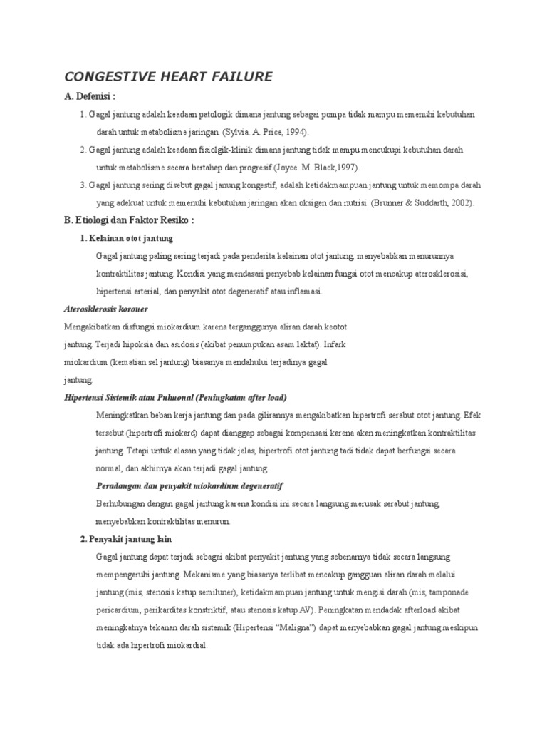 Congestive Heart Failure | PDF