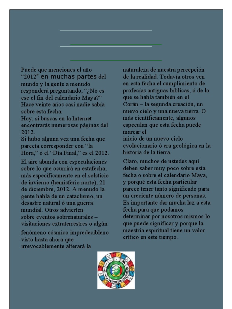 Profecias Mayas | PDF | Civilización maya | Libro de revelación