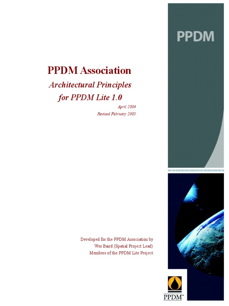 PPDM Lite Architectural Principles | PDF | Database Index | Sql