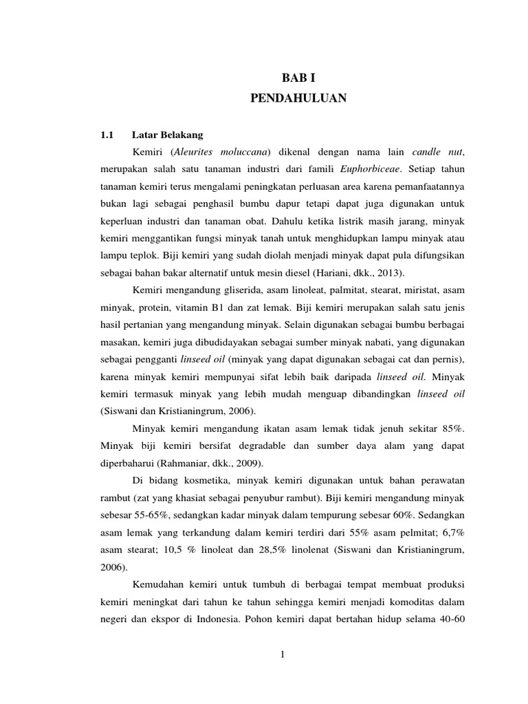 Makalah Bioseparasi Kemiri | PDF