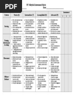 Volleyball Rubric | PDF | Volleyball | Skill