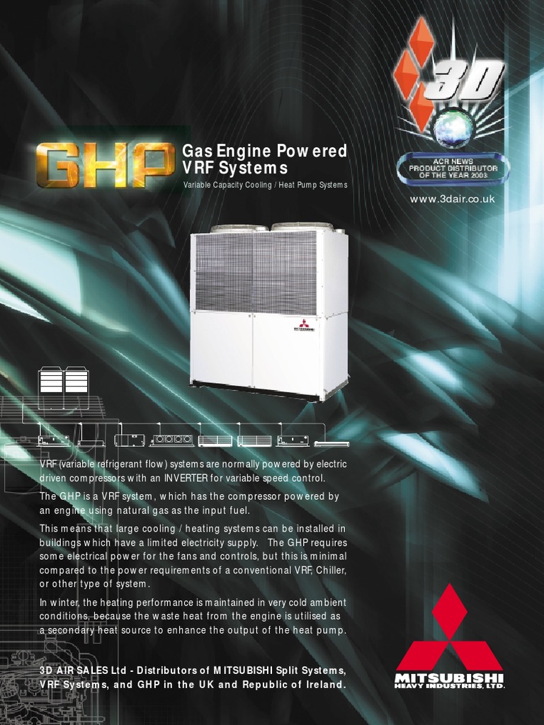 GHP Brochure | PDF | Hvac | Internal Combustion Engine