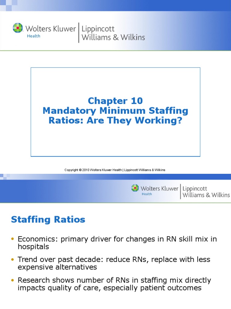 CH10 - Mandatory Minimum Nursing Ratios - Are They Working | PDF ...