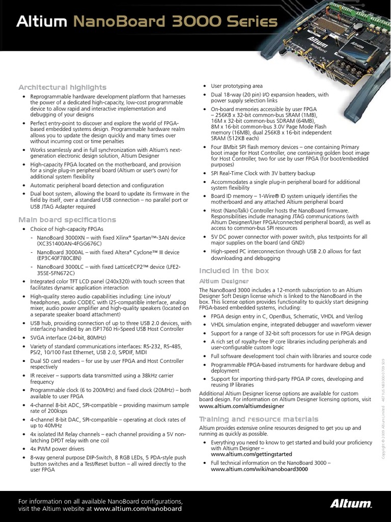 Nanoboard Altium | PDF