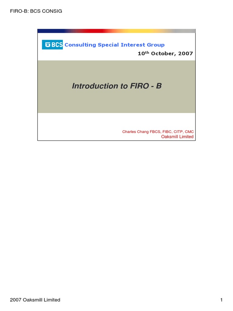Johari & FIRO | PDF | Behavior | Cognition