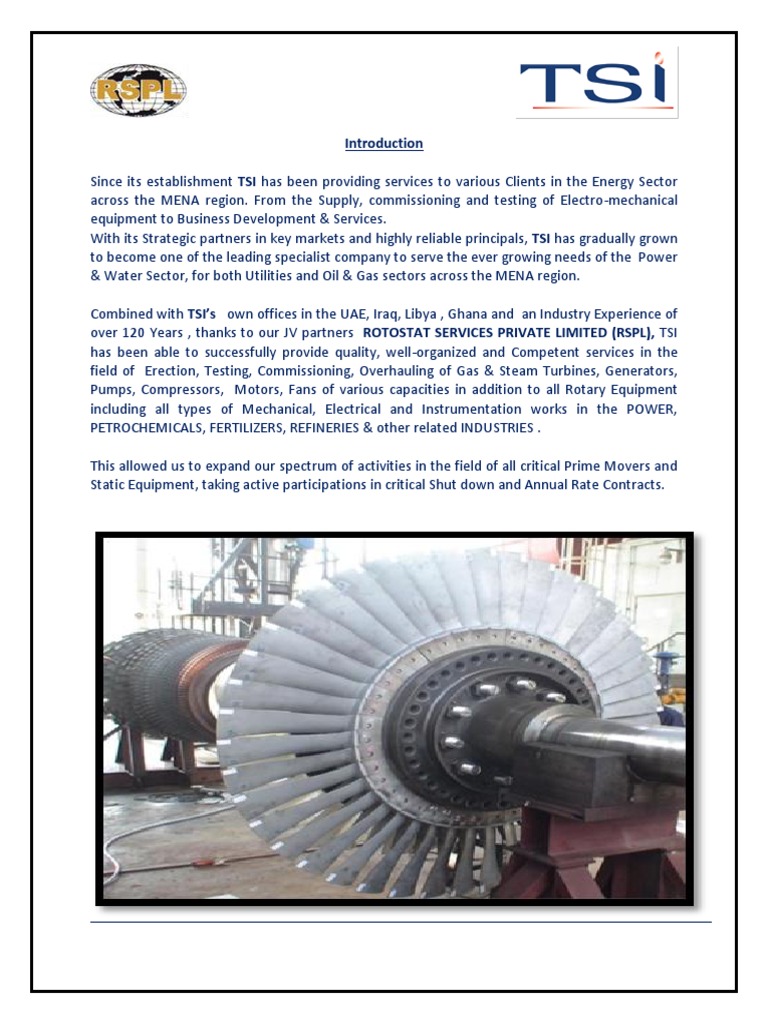 TSI Rotostat Profile Latest1 | PDF | Gas Compressor | Mechanical Fan