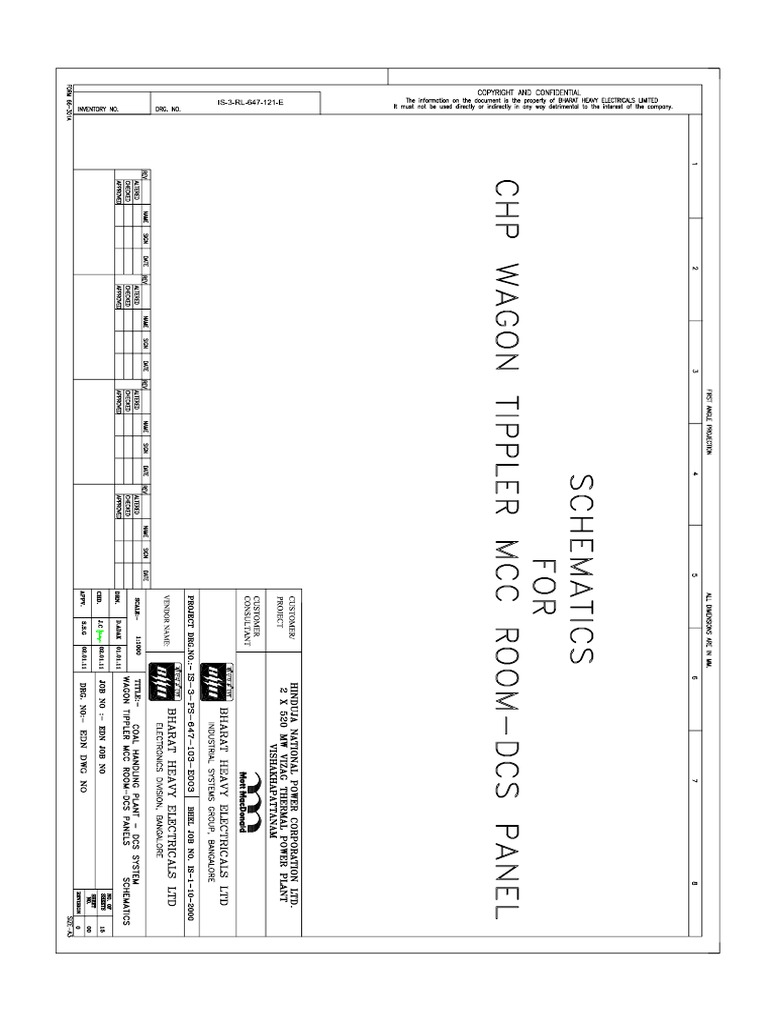 Is-3-Ps-647-103-e003 Rev02 - Schematics For CHP Wagon Tippler MCC Room ...