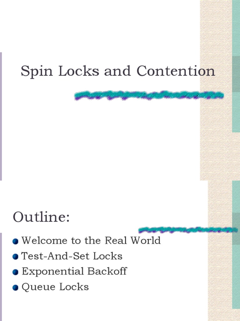 Spin Locks and Contention | PDF | Computer Programming | Computer Science