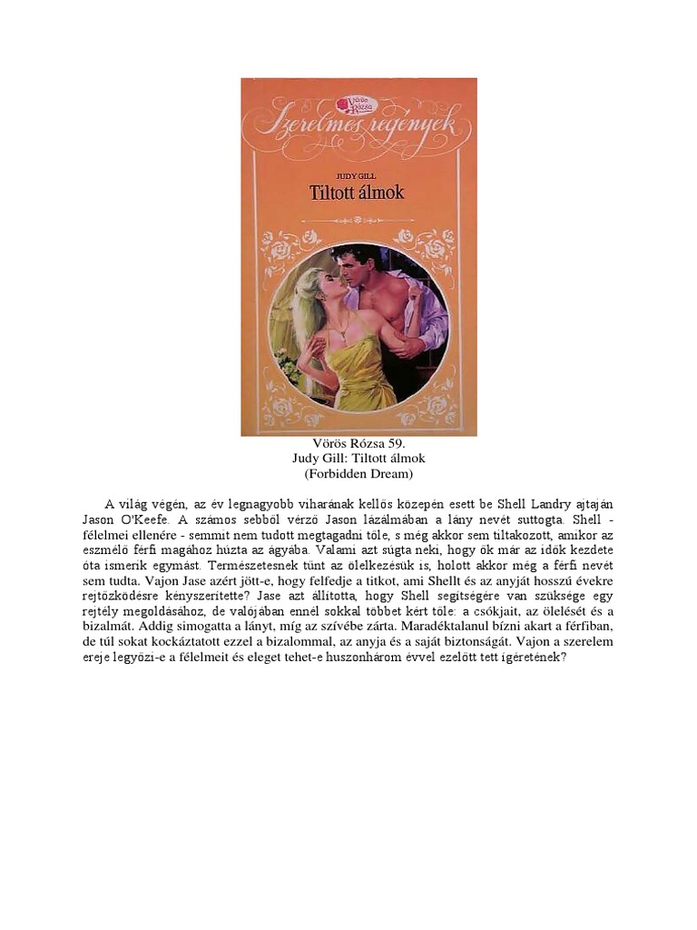 Judy Gill Tiltott Álmok | PDF