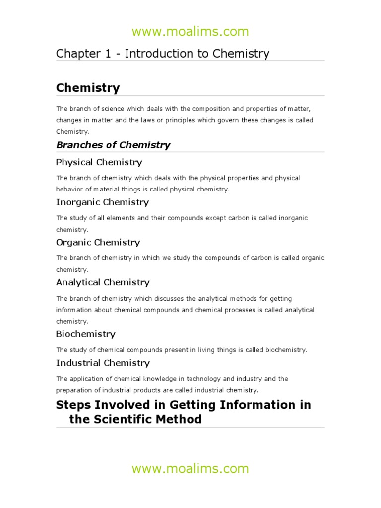 Chemistry Class 9th Measurements Notes | PDF | Scientific Method ...