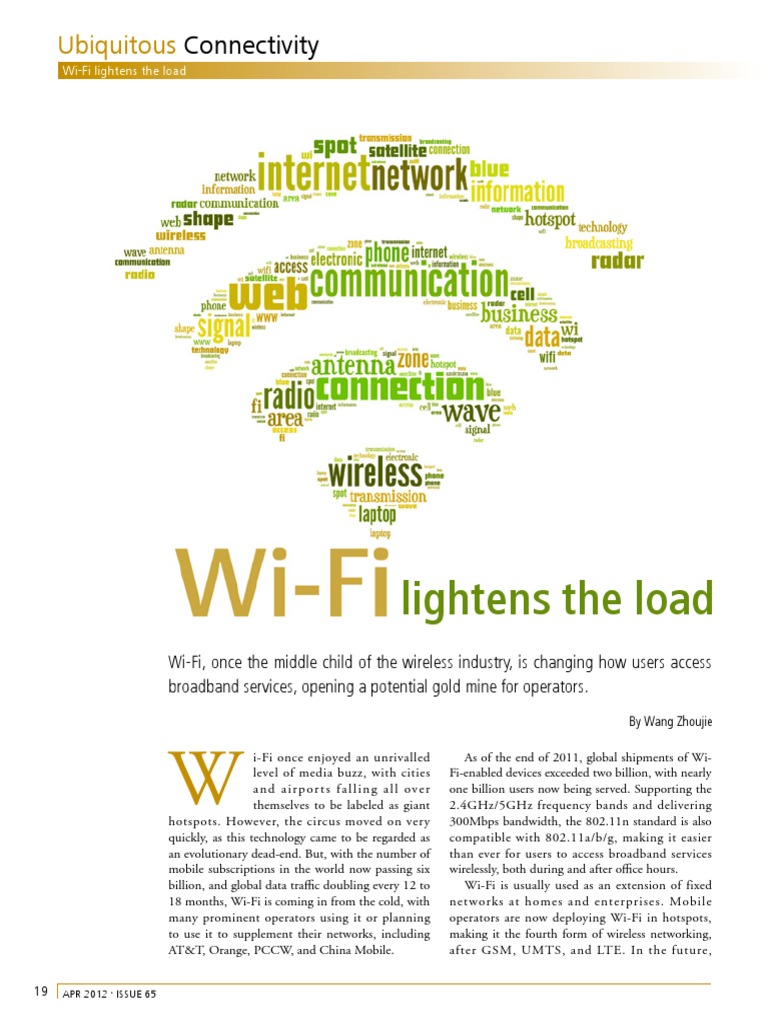 Wi-Fi Lightens The Load | PDF | Wi Fi | Internet Access