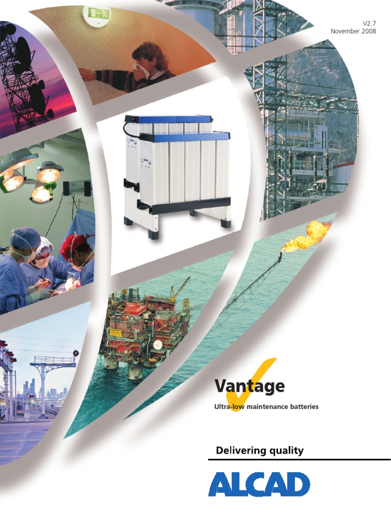 Alcad Vantage Ni CD Battery | PDF | Battery (Electricity) | Electrical ...