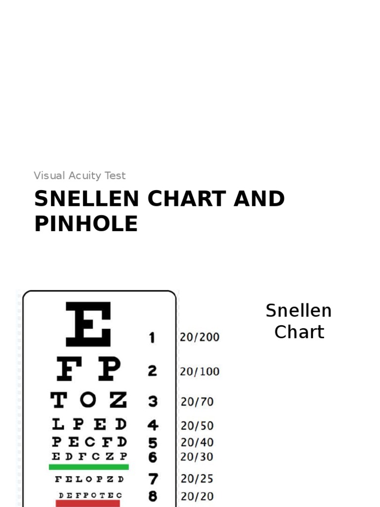 Snellen Chart and Pinhole | PDF