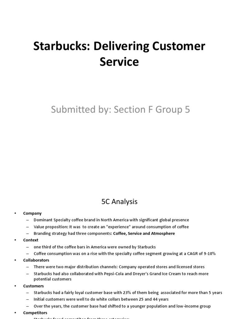 Delivering Excellent Customer Service at Starbucks | PDF | Starbucks ...