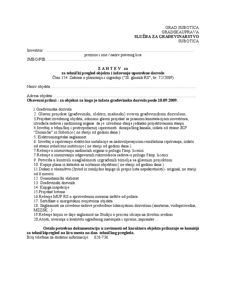 Tehnicki Pregled | PDF