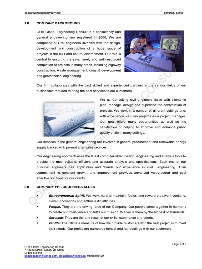 A Profile of OOA Global Engineering Consult: A Leader in Civil ...