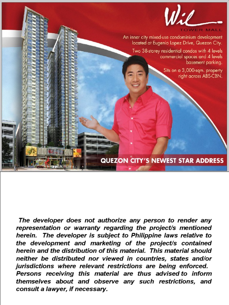 Wil Tower Mall (Near ABS-CBN, QC) AV Presentation | PDF | Building ...