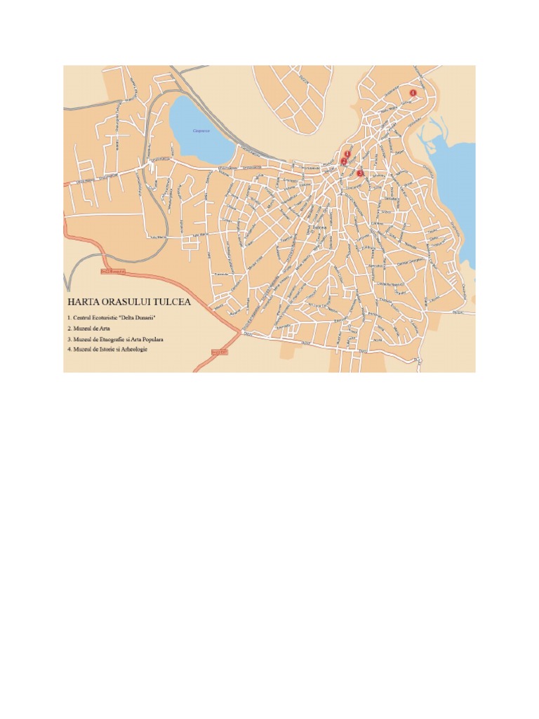Harta Strazi Tulcea | PDF
