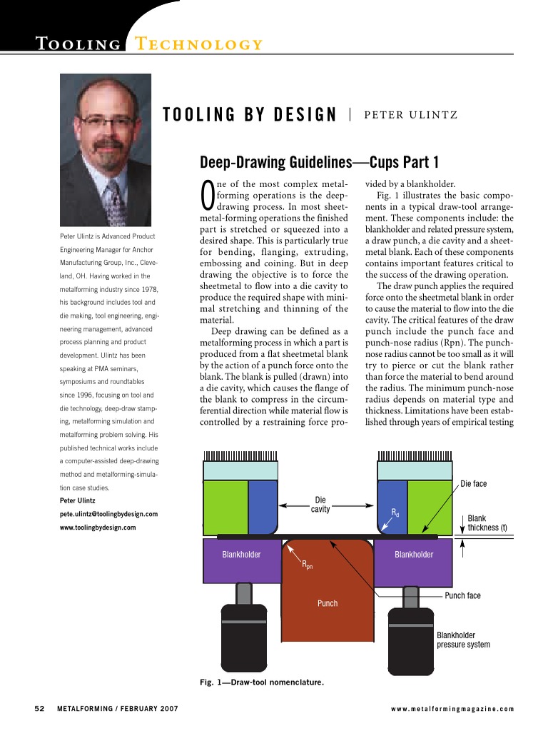 Deep Drawing | PDF | Sheet Metal | Metalworking