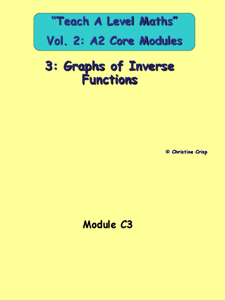 Graphs of Inverse Functions | PDF | Function (Mathematics) | Sine