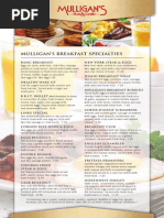 Breakfast and Kickback Menu - Drury Hotels | PDF | Hot Dog | French Fries